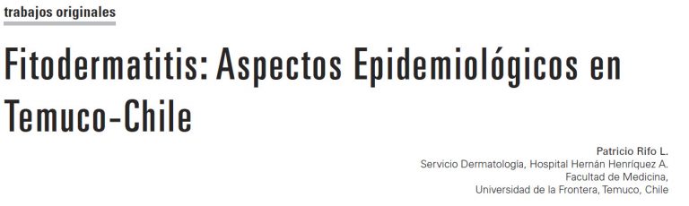Fitodermatitis | Centro Dermatológico Temuco